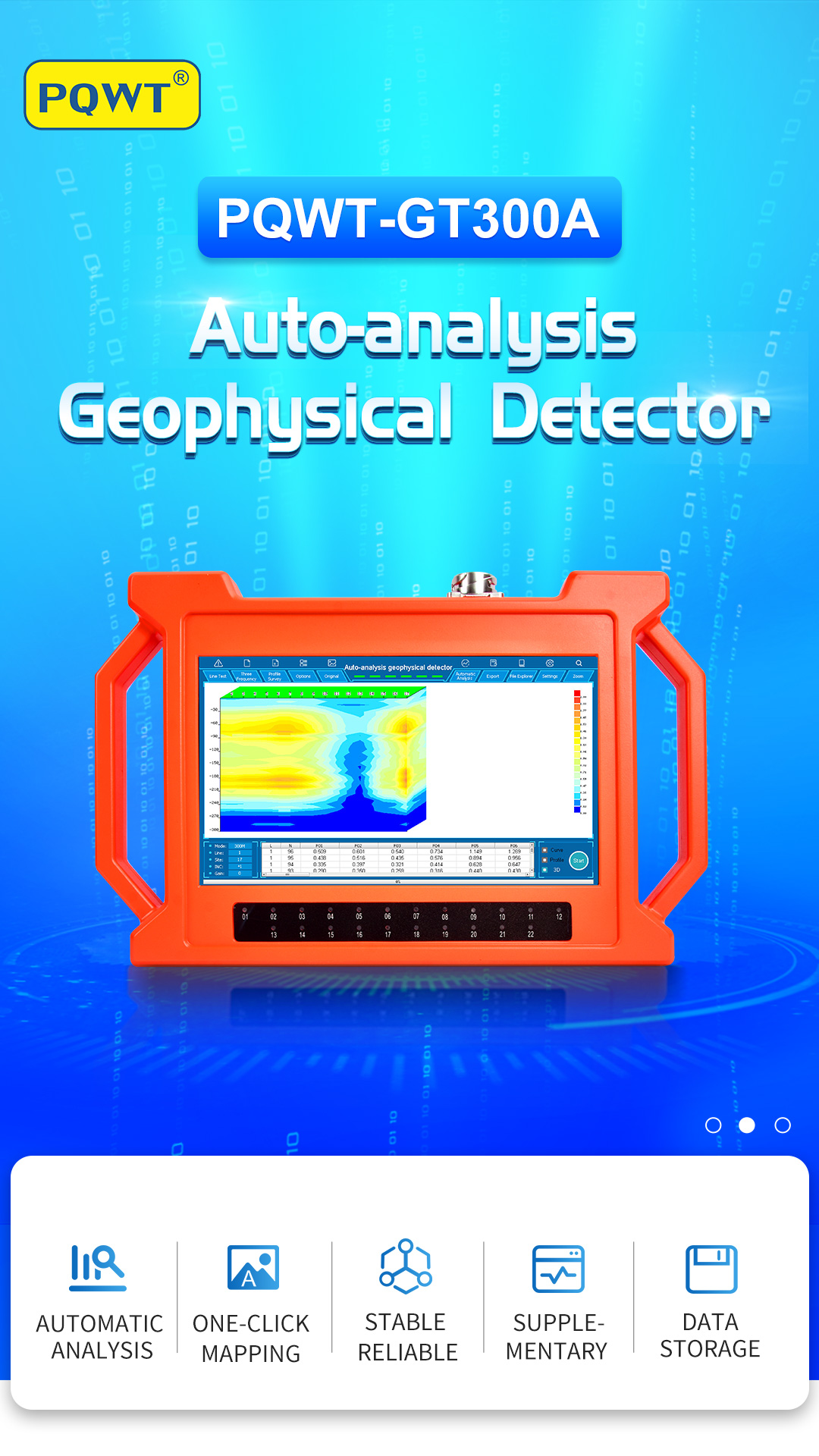 PQWT-GT300A 300m Groundwater Detector Underground Water Finder Marketer ...